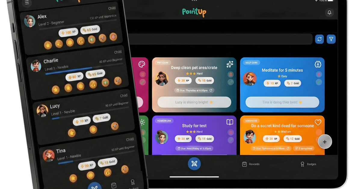 PointUp — Kids Chore App | Chore Tracker & Rewards for Families